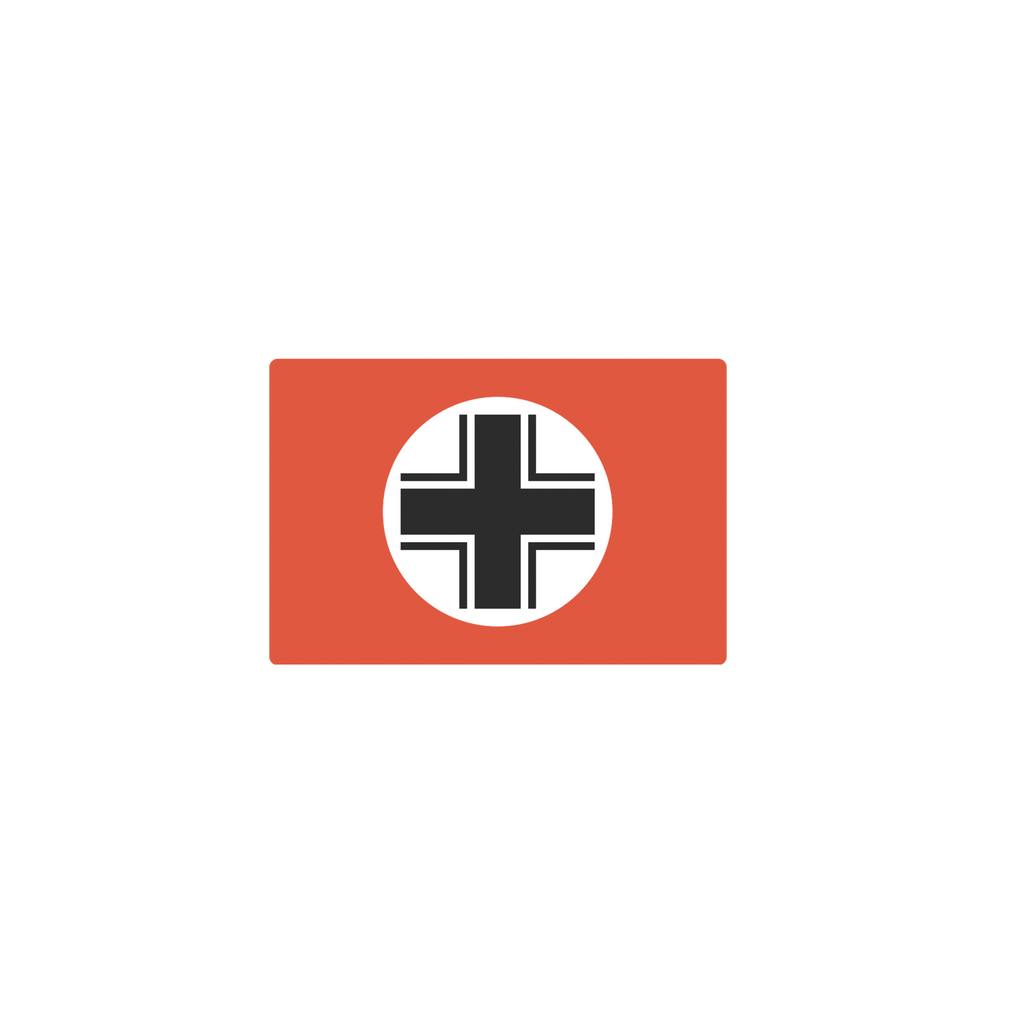 Germany Balken Cross Flag, Red (1933-1945) Production Tray - Combat ...