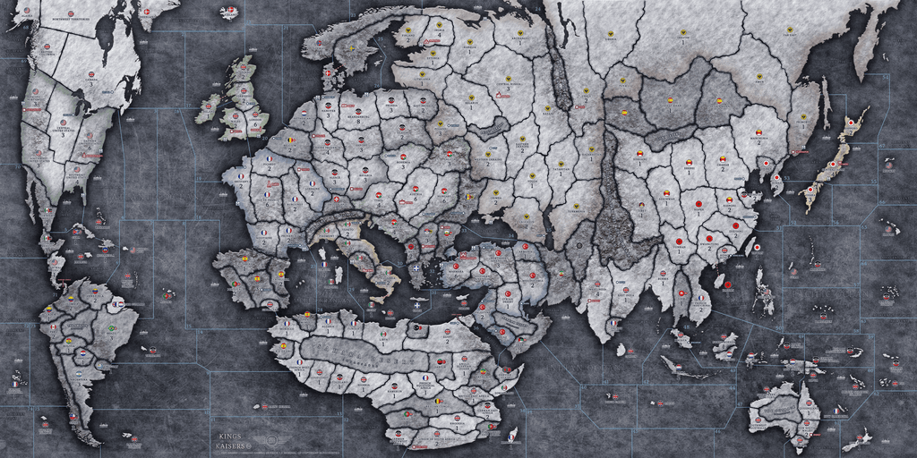 Kings & Kaisers (Map Only) - Combat Miniatures