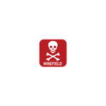 Minefield Designation Acrylic Marker (x5) - Combat Miniatures