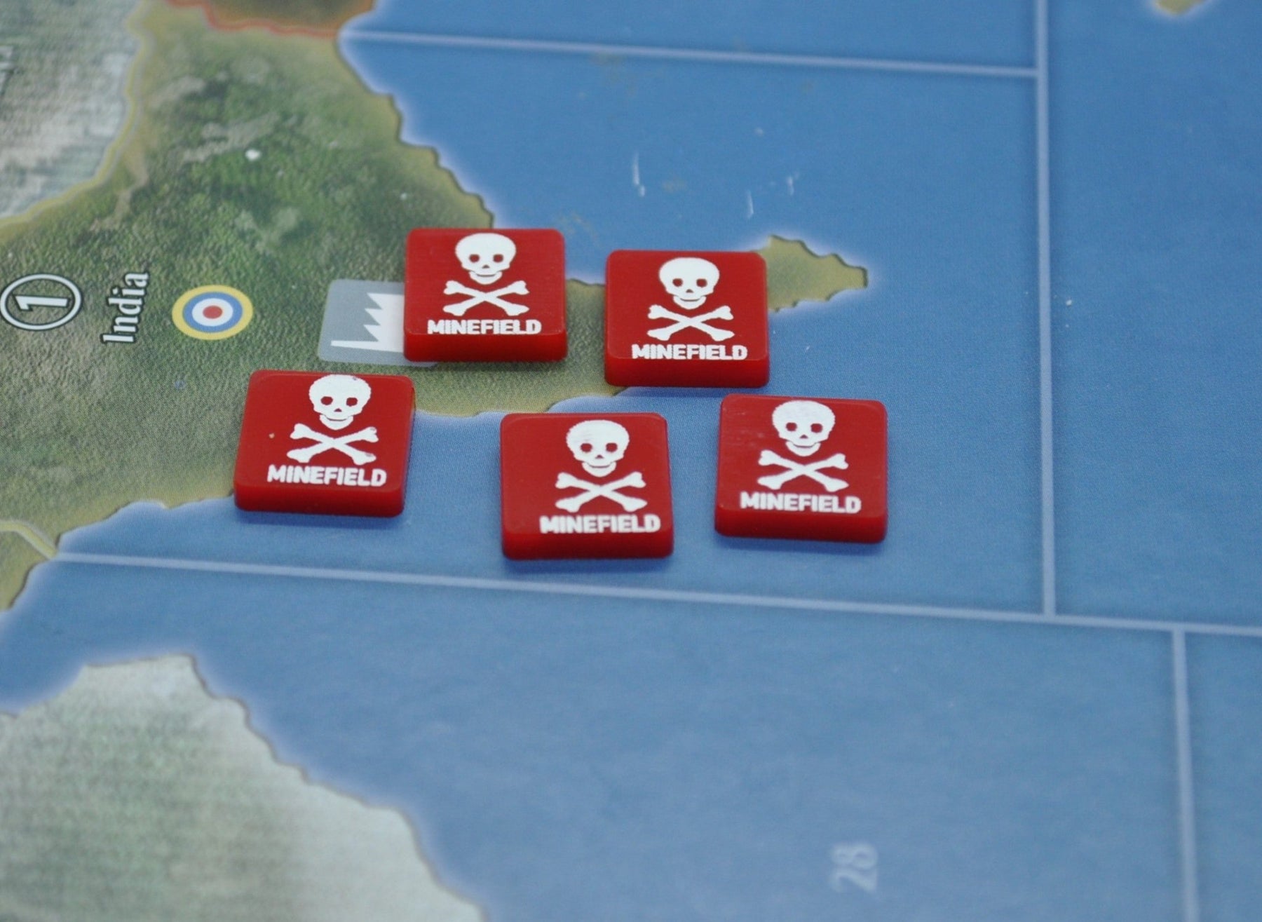 Minefield Designation Acrylic Marker (x5) - Combat Miniatures