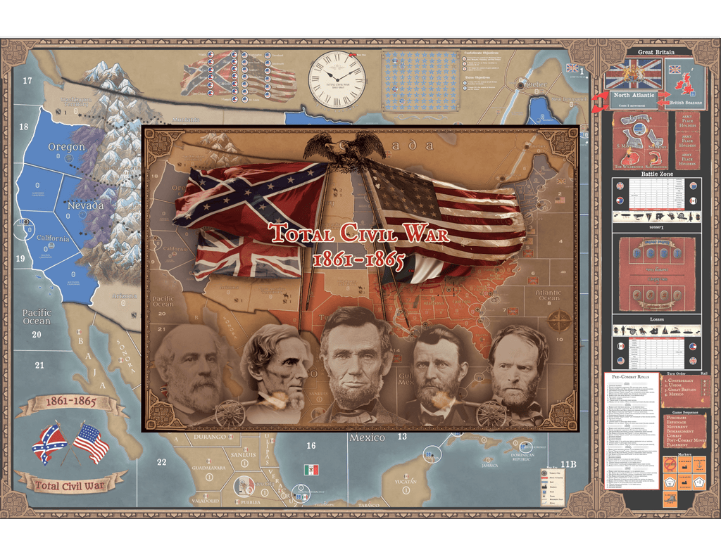 Total Civil War 1861-1865 (Map Only) - Combat Miniatures