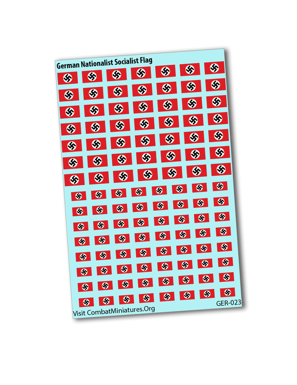 WW2 German National Socialist Flag Water Slide Decal (2 sizes) - Combat ...