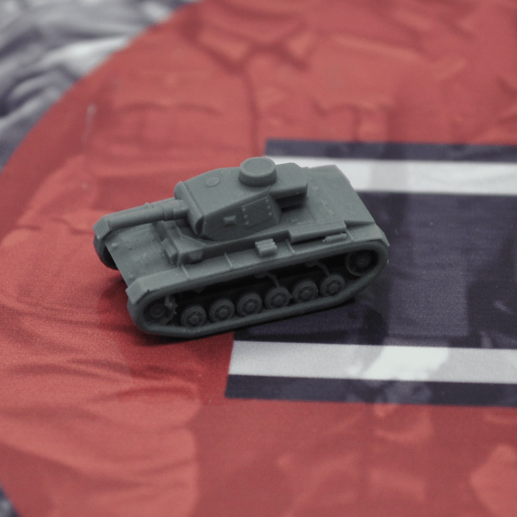 10pc 3D Printed German Panzer III Set - Combat Miniatures