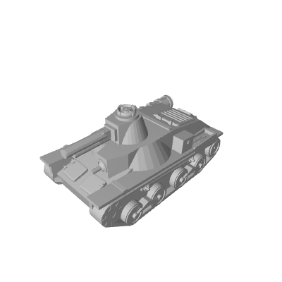 3D Printed Japanese Type 95 Ha-Go Light Tank (x10) - Combat Miniatures