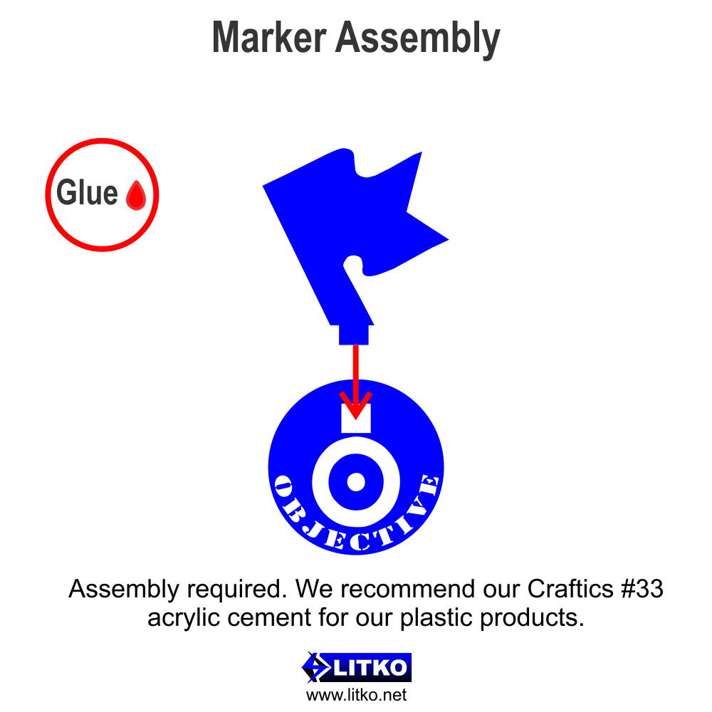 20Pc WWII American, British, German & Soviet Union Mini Objective Mark ...