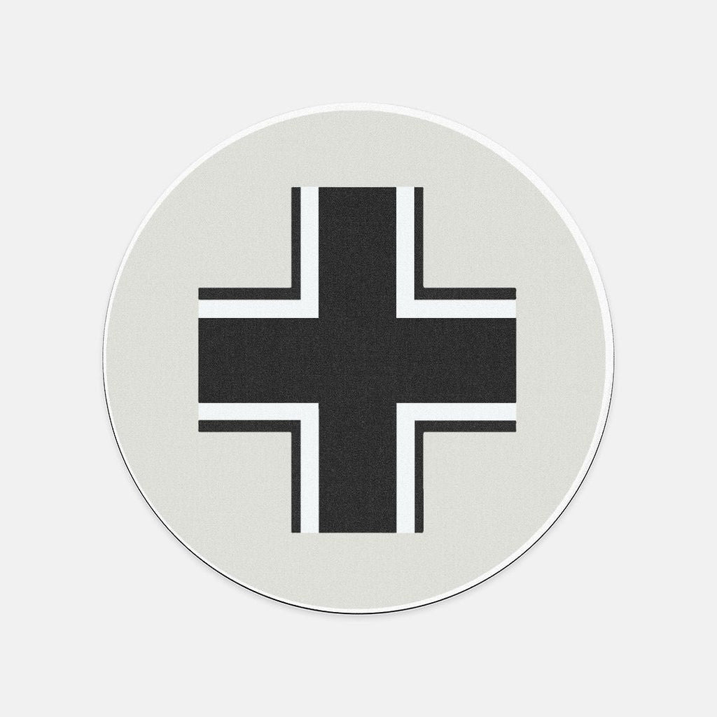 Axis & Alles German Roundel in Gray Mouse Pad (Round) - Combat Miniatures