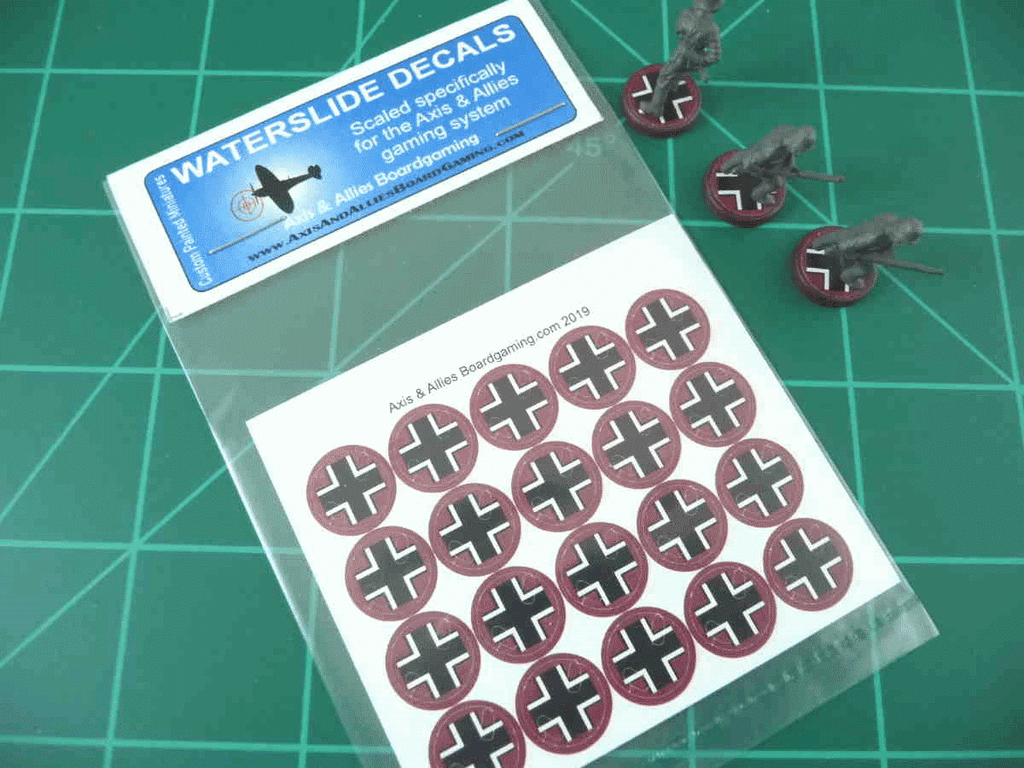Axis & Allies German Roundel Infantry Base Water Slide Decal - Combat ...